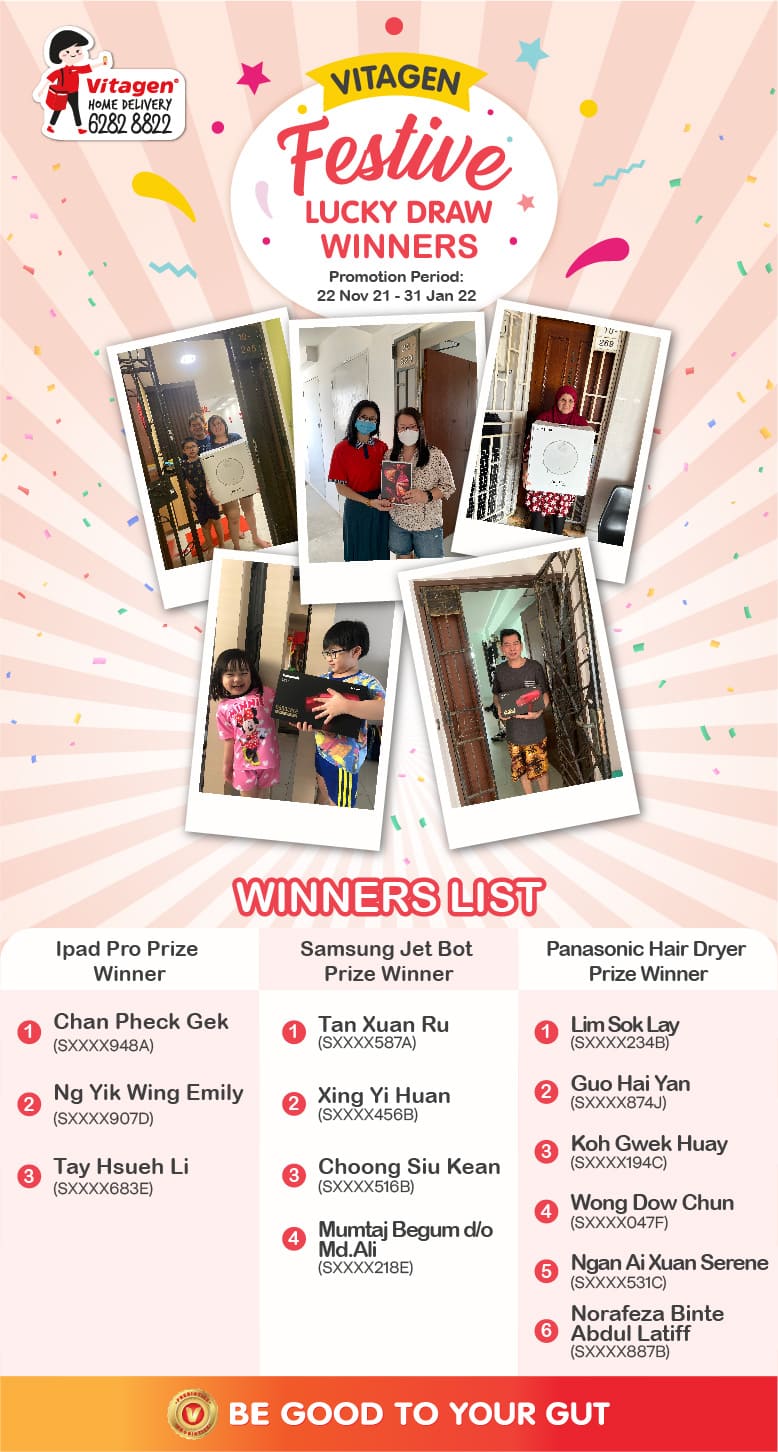Festive Lucky Draw Winner | Vitagen
